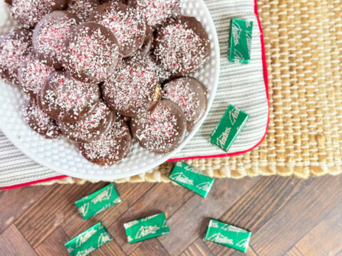Ritz Cracker Thin Mints (No Bake, 2 Ingredients!)